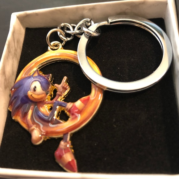 Accessories | Nib Sonic The Hedgehog Enamel Key Chain | Poshmark